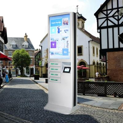 China Public Restaurant Locker White Cell Phone Charging Station With Lockers for sale