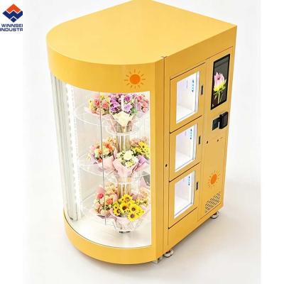 China Winnsen Best Selling Logo Customs Outdoor Flower Vending Machine with Wifi Support for sale