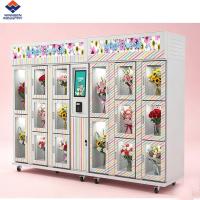 China Winnsen 16-door Self Vending Machine Flower Locker Vending Machine Fresh Cooling Commercial Glass Door Freezer for sale