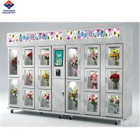 China Winnsen Fresh Flower Vending Machine With Transparent Shelf Display Large Window with 16 Doors for sale