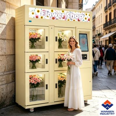 China Winnsen Smart Commercial Wholesale Flower Vending Machine With Coin Operated Support API Docking for sale