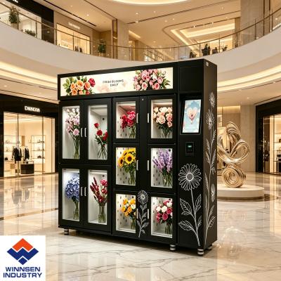 China Winnsen Automatic Smart Flower Vending Machine With Constant Temperature Humidification & Credit Card Payment for sale