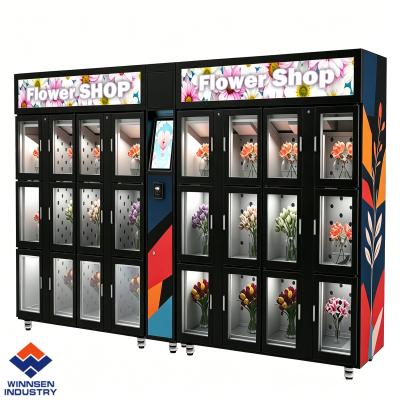 China Winnsen Smart Flower Vending Machine Refrigerator, Precise Humidification, Keep Flowers Fresh With Remote Inventory Monitoring for sale