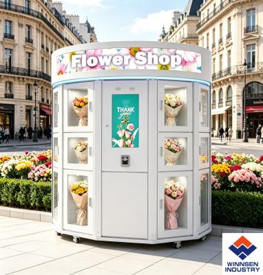 China Winnsen Cold Fresh Smart Flower Locker for Sale, Intelligent Retail for Airport, Hotel, Subway and Restaurant for sale