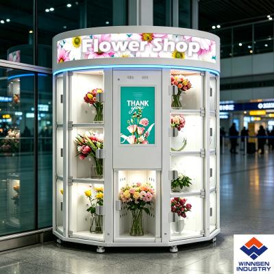 China Winnsen Outdoor LED Flower Vending Machine, Remote Control Platform, With Humidifier and Cooling System for Fresh Keeping for sale