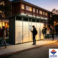 China Winnsen Customizable Indoor Steel Enclosure Smart Parcel Delivery Locker for Schools and Communities for sale
