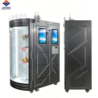China Winnsen 24-Hour Self-Service Flower Shop with Refrigerated Storage and Android Touchscreen Floral Bouquet Vending Machine for sale