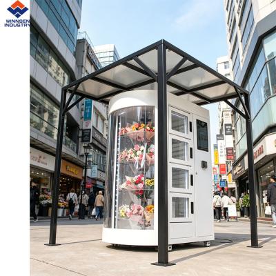 China Winnsen Fully Automatic Making Fairy Floss Cotton Candy Flower Vending Marshmallows Vendlife Vending Machine on Shopping Mall for sale