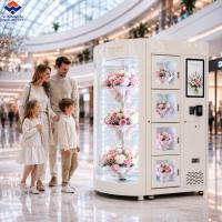 China Winnsen 24 Hours Refrigerated Cooling Flower Vending Machine with 19 Inch Touch Screen for sale