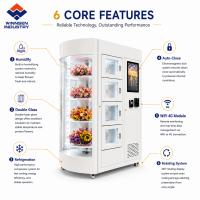China Winnsen Refrigerated Flower Vending Machine with Multi-Language Support and WiFi Enabled Floral Vending Cabinet for sale