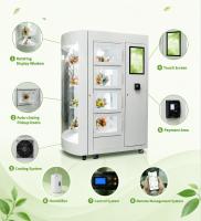 China Winnsen 24 Slots Smart Flower Vending Machine with Refrigerator and Humidifier Auto Closing Doors for Florist for sale