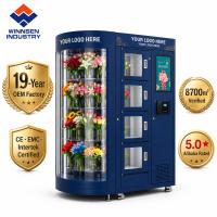 China Winnsen R290 Eco-Refrigerant Flower Vending Machine with Adjustable 2-10°C Cooling and 24 Bouquet Capacity for sale