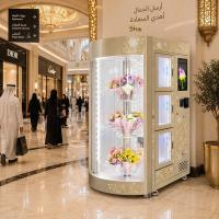 China Winnsen Custom Flower Vending Machine QR Card Mobile Pay Bouquet Dispenser for Middle East Mall Airport Hospital for sale