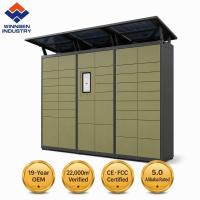 China Winnsen Outdoor Solar Powered Smart Parcel Locker with API Integration for 24/7 Off Grid Use for sale