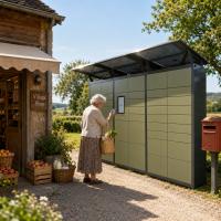 China Winnsen Outdoor Solar Powered Smart Parcel Locker with API Integration for 24/7 Off Grid Use for sale