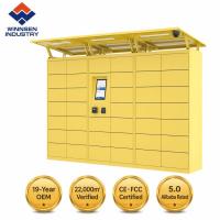 China Winnsen 24/7 Outdoor Smart Parcel Locker with Galvanized Steel and Integrated Camera for Office Park for sale