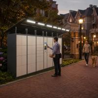 China Stainless Steel Outdoor Waterproof 24/7 Smart Parcel Locker for Residential Communities for sale