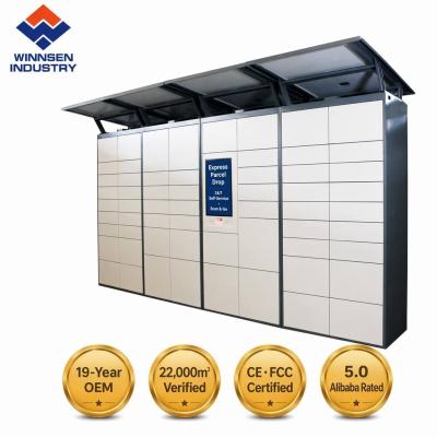 China Winnsen Outdoor Smart Parcel Locker with Galvanized Steel, 24/7 Electronic Lock and 15