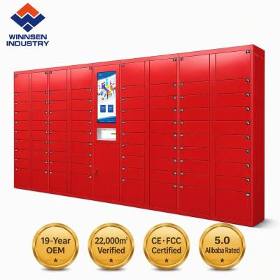 China Winnsen Smart Parcel Locker with Electronic Lock and 15.6