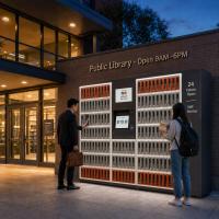 China Winnsen Smart Parcel Locker with 15.6