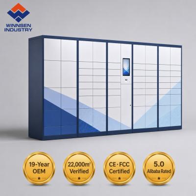 China High Density Smart Parcel Delivery Locker with 24/7 Access and Cloud Remote Management for Off Campus Student Apartment for sale
