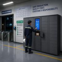 China Heavy Duty Smart Parcel Locker with Android OS and Cloud-based Remote Management for Factory Workers for sale