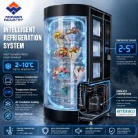 China Winnsen 360 Rotation Automatic Large Box Flower Vending Machine with 22 Inch Touch Screen and Multiple Payment Options for sale