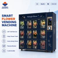 China Refrigerated Touch Screen 24H Fresh Flower Vending Machine for Bouquets for sale