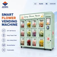 China Refrigerated Fresh Flower Vending Machine with 15.6-inch Touchscreen and Remote Monitoring for Supermarkets for sale