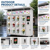 China Customizable Color Fresh Flower Vending Machine with 15.6-inch Touchscreen and Refrigerated System for sale