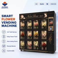 China 15.6-inch Touch Screen Fresh Flower Vending Machine with Refrigerated System and Multiple Payment Options for sale