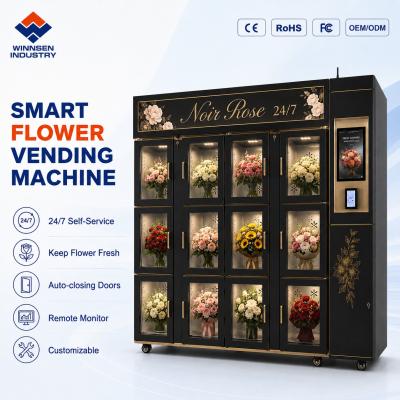 China 15.6-inch Touch Screen Fresh Flower Vending Machine with Refrigerated System and Multiple Payment Options for sale