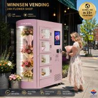 China Rose Flower Vending Machine with 48 Slots Refrigerated System and Humidifier System for sale