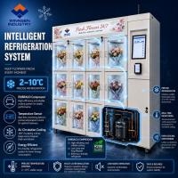 China Winnsen Refrigerated Fresh Flower Vending Machine with Double Glass Door for 24H Florist Shop Operation for sale