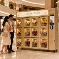 China Smart Flower Vending Machine with Refrigerated System 15.6-inch Touch Screen and Multiple Payment Options for sale