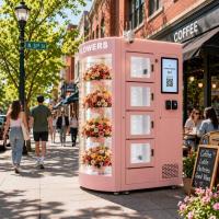 China Winnsen FCC Certified R290 Eco Fresh Flower Vending Machine ADA Compliant 24/7 Automated Floral Kiosk for USA for sale