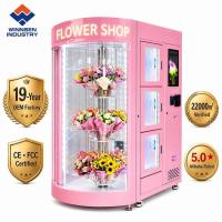 China Winnsen Turnkey Flower Vending Solution for Florist 24/7 Unattended Fresh Bouquet Dispenser ADA FCC USA for sale