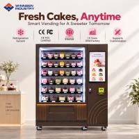 China Winnsen Automatic Bakery Cake Vending Machine Chilled Pastry Display Cashless Payment for Retail Store for sale