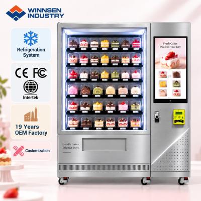 China Winnsen Automatic Cake Bread Vending Machine Cloud Management Remote Stock Alerts for sale