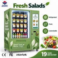 China Winnsen Salad Vending Machine with Optional Cutlery Compartment Automatic Pickup Door for sale