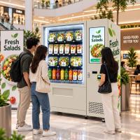China Winnsen Smart Salad Vending Machine 22 Inch Advertising Screen Touch Display for sale