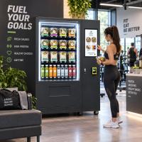 China Winnsen Refrigerated Salad Vending Machine for Gym Fitness Center Fresh Meals for sale