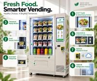 China Winnsen Refrigerated Salad Vending Machine for Gym Fitness Center Fresh Meals for sale