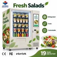 China Smart Salad Vending Machine with Refrigerated Display Adjustable Shelves Touch Screen for sale