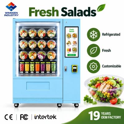 China Winnsen Cold Salad Vending Machine Fresh Healthy Bowls for Hospital Cafeteria Retail for sale