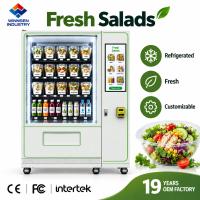 China Winnsen Custom OEM ODM Salad Vending Machine White Black Color Logo Design Options for sale