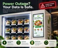 China Winnsen Custom OEM ODM Salad Vending Machine White Black Color Logo Design Options for sale