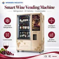 China Winnsen 32 Inch Touch Screen Wine Vending Machine Refrigerated Commercial Grade Steel for sale