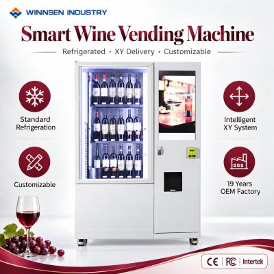 China Winnsen Wine Vending Machine for Hotel Lobby Restaurant Bar Self Service Premium Drinks for sale