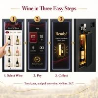 China Winnsen Wine Vending Machine with XY Smart Basket No Drop Gentle Bottle Delivery for sale